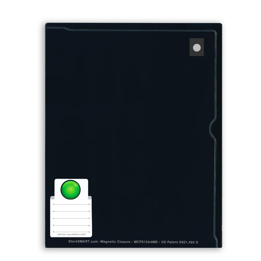 StoreSMART: Magnetic Closure Pocket PLUS - A4 - 8 ¼" x 11 ¾" - Magnetic ...