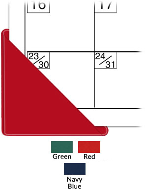 StoreSMART: Calendar Corners - 3" x 3" - Non-Adhesive - Color