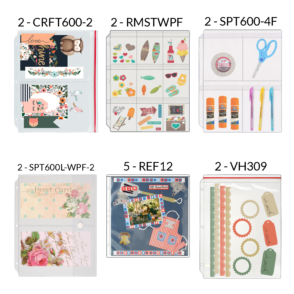 StoreSMART: Scrapbooking Storage Variety Pack - 15 Pieces