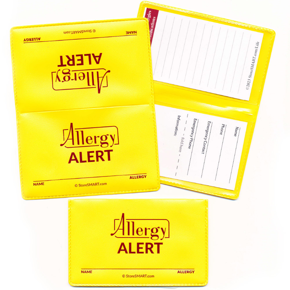 StoreSMART: Vial Of Life - Allergy Alert - Business Card Size - 2 1/8 ...