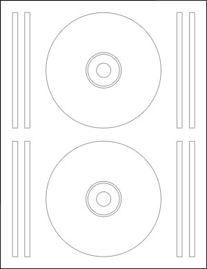 StoreSMART: CD / DVD Labels - 200 Labels per Box - 2 Labels per Sheet ...