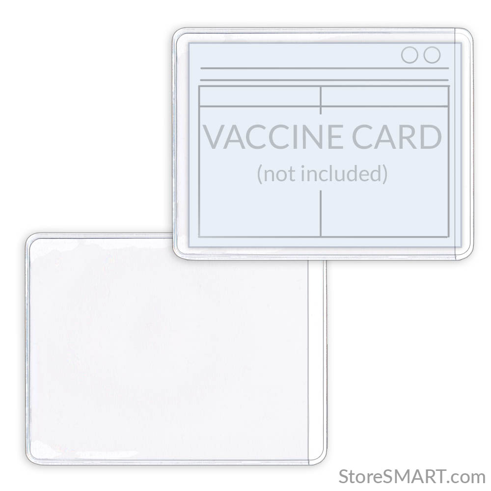 Clear Plastic Pocket for Medical & Vaccine Cards: StoreSMART - Filing ...