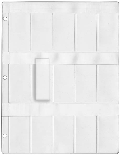 StoreSMART: Medical Glass Slide Holder - 15 Pockets - Clear