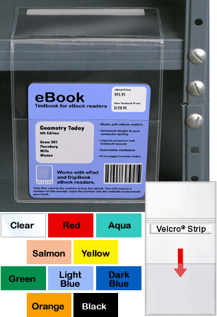 StoreSMART: Bookshelf Card Holder - Velcro - Holds a 4 ½" wide card ...